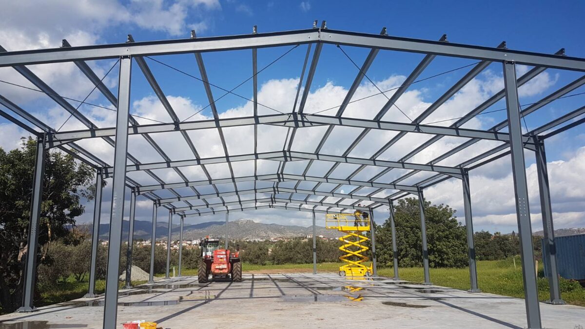 Metal warehouse in paphos - Cyprus Metal Constructions Mantorinis