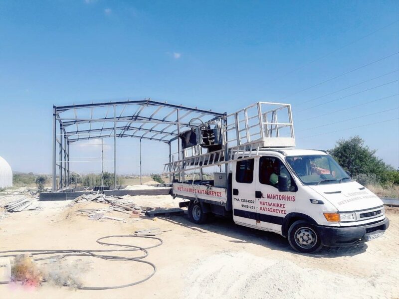 Metal warehouse in paphos - Cyprus Metal Constructions Mantorinis